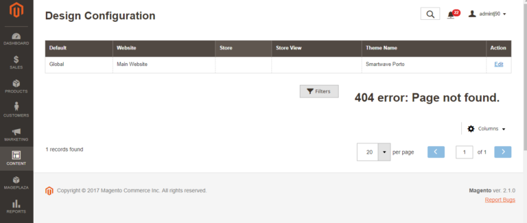 How to solve Magento admin 404 error in Magento 2